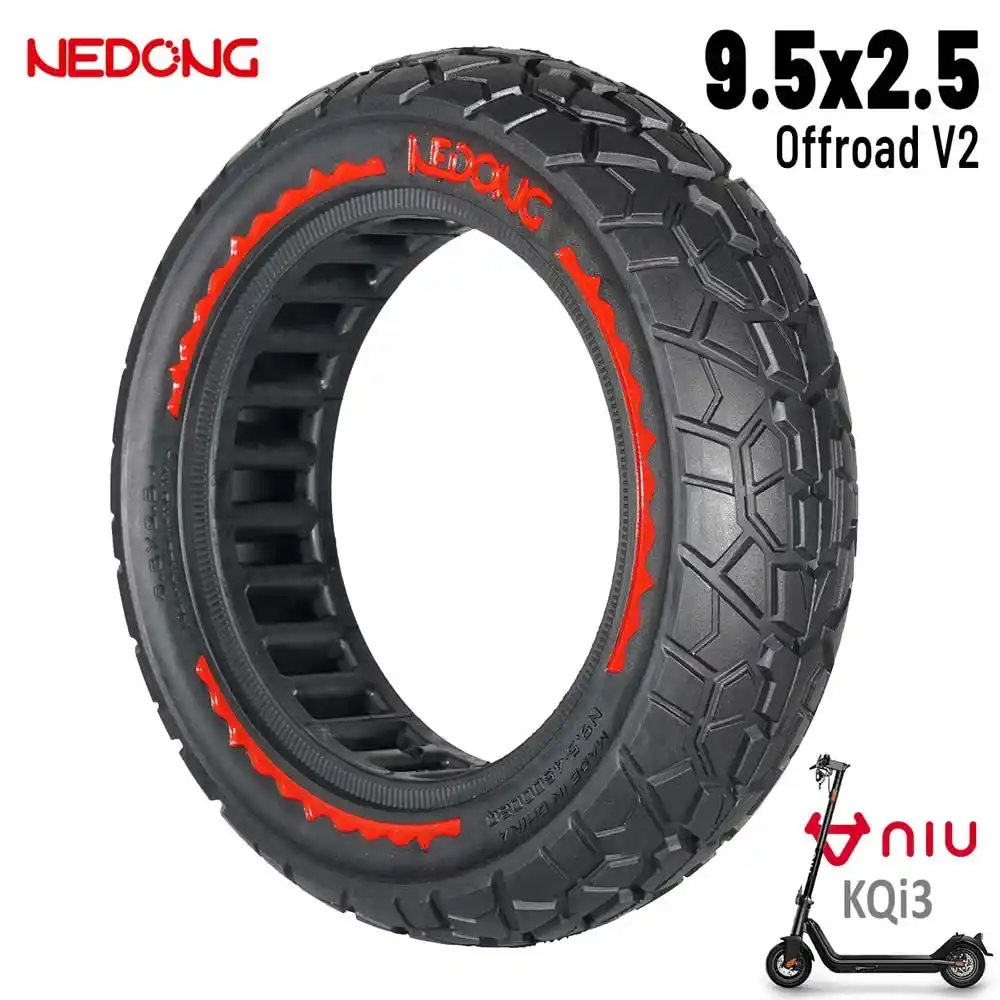 Rueda maciza roja ultraligera 9,5×2,5 (Versión offroad V2) - Liontec