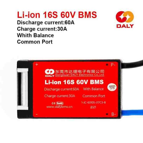 BMS 16S 60V 60A [DALY] - Liontec